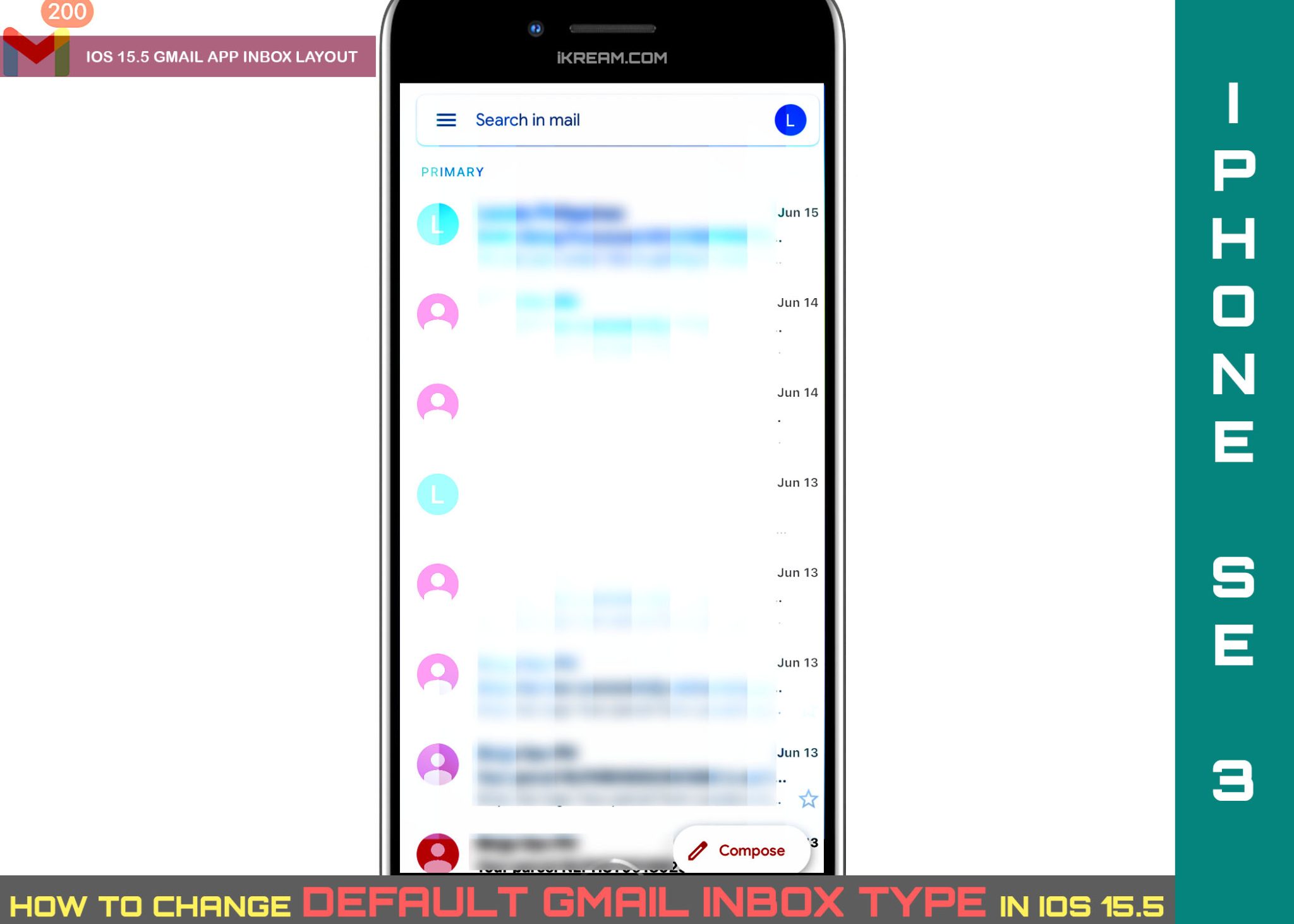 How to Change Default Gmail Inbox Type on iPhone SE 3 2022