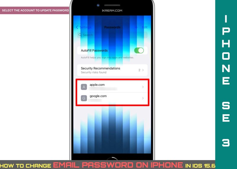 How To Access Change Email Password On IPhone SE 2022 how-to-access-change-email-password-on-iphone-se-2022