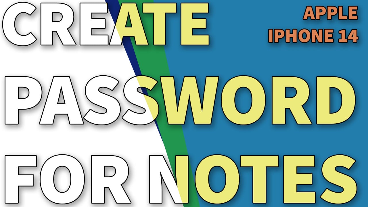 How to Create Custom Password in Notes iPhone 14 - iKream How to Create Custom Password in Notes iPhone 14 - iKream